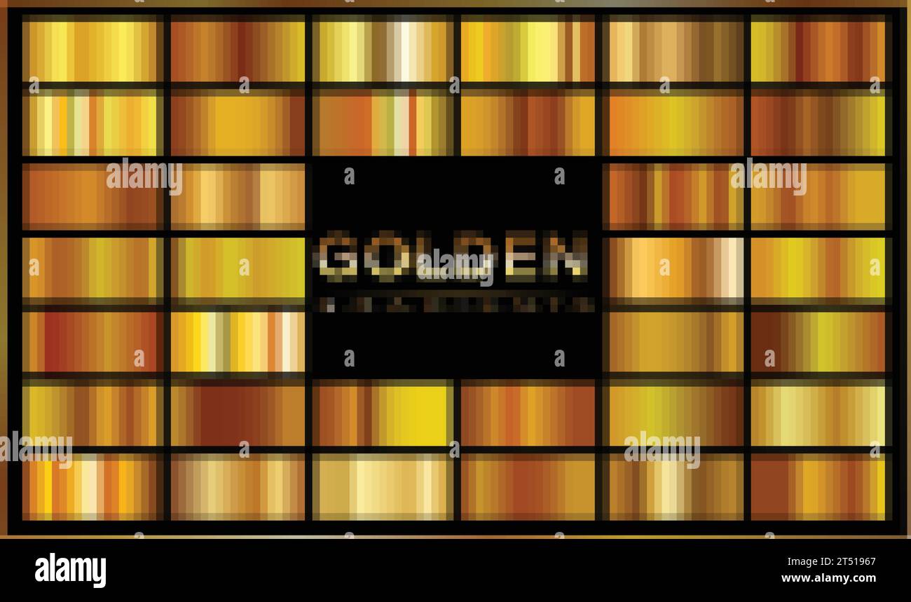 Gold gradient set background icon texture Vector Image Stock Vector ...