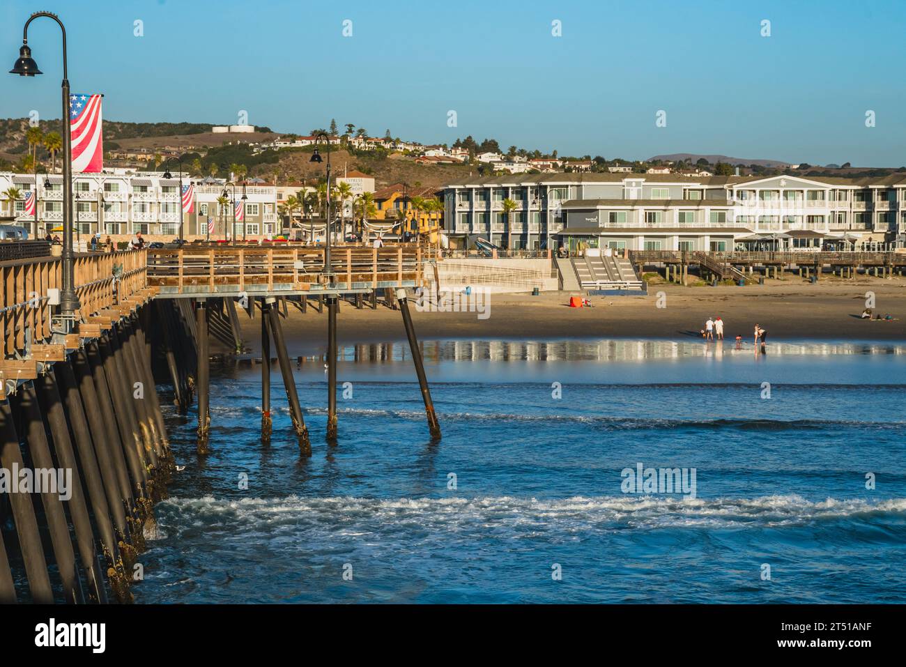 Pismo Beach, California, USA - November 1, 2023. An iconic Pismo Beach ...