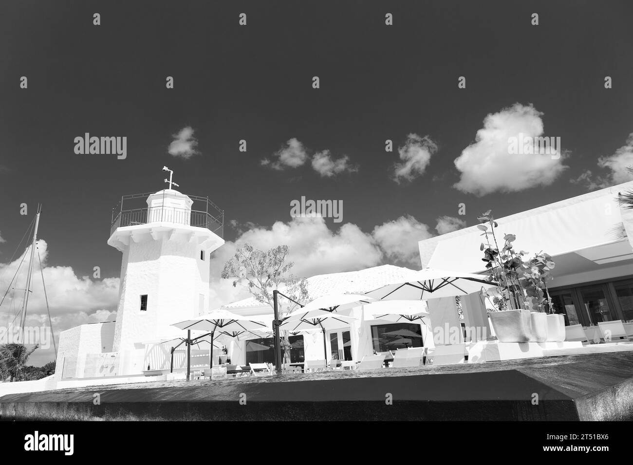 outdoor empty restaurant. no people in empty restaurant. summer ...