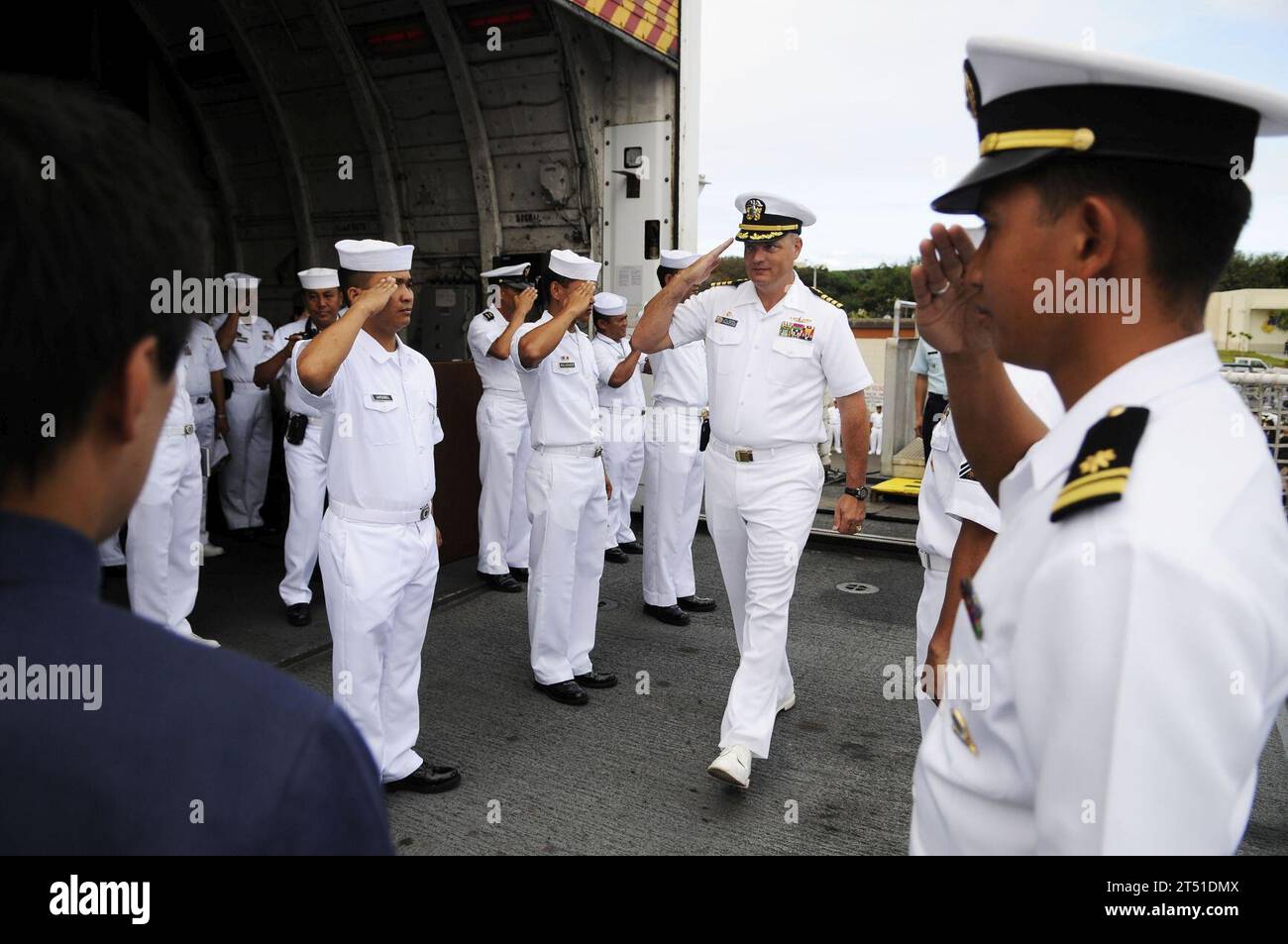 110727WP746-530 PEARL HARBOR (July 27, 2011) Capt. William C. Johnson, commanding officer of the ...