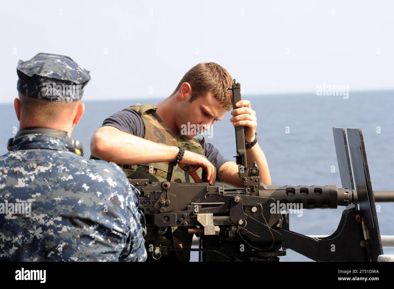 .50 Cal, CVN 69, EISENHOWER, fantail, IKE, target, target practice ...