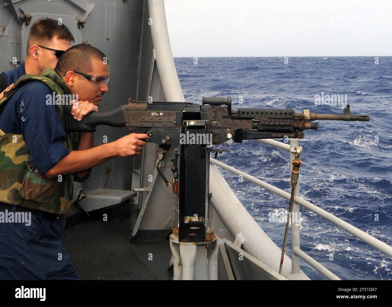 .50 caliber machine gun, Guided-missile cruiser, Iwo Jima Amphibious ...