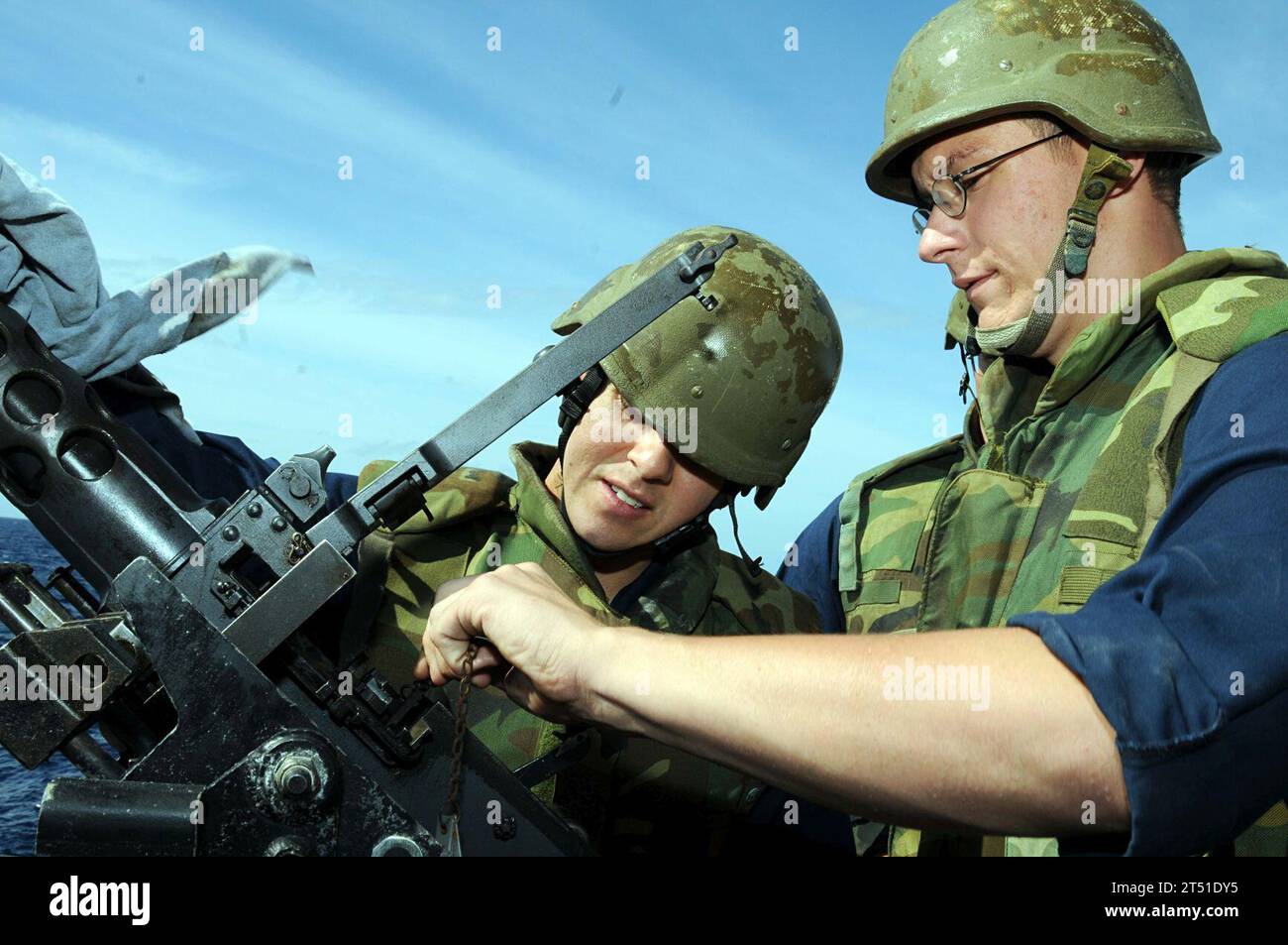 .50-caliber machine gun, Altantic Ocean, SINKEX, USS Mitscher (DDG 57 ...