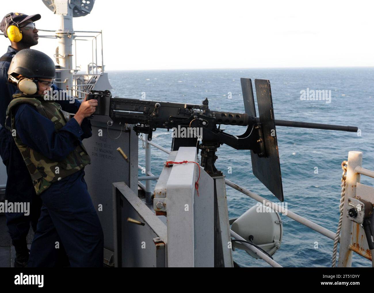 .50-caliber browning machine gun, APS, USS Gunston Hall (LSD 44 Stock ...