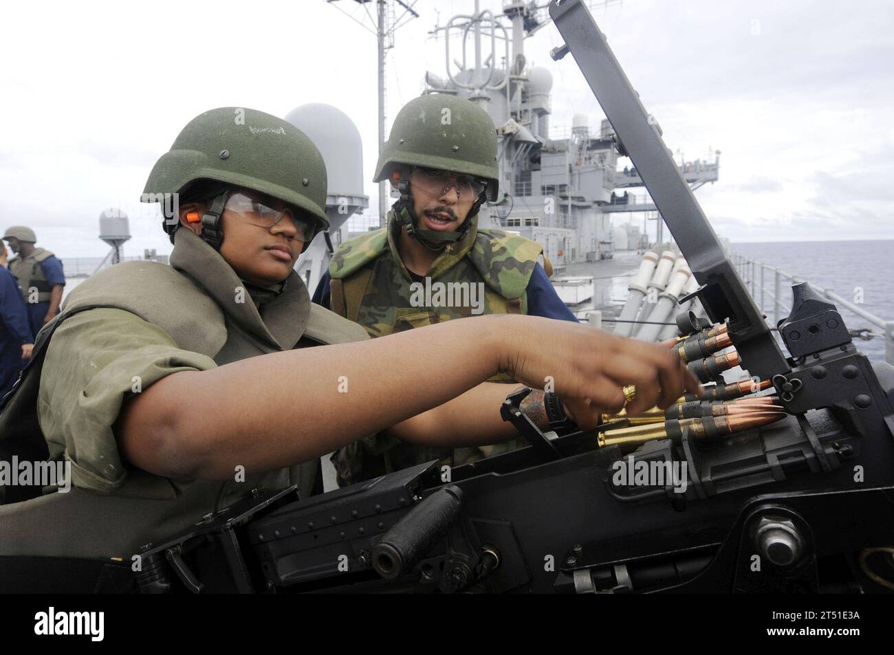 .50-caliber machine gun, charging handle, exercise, Fire Controlmman ...