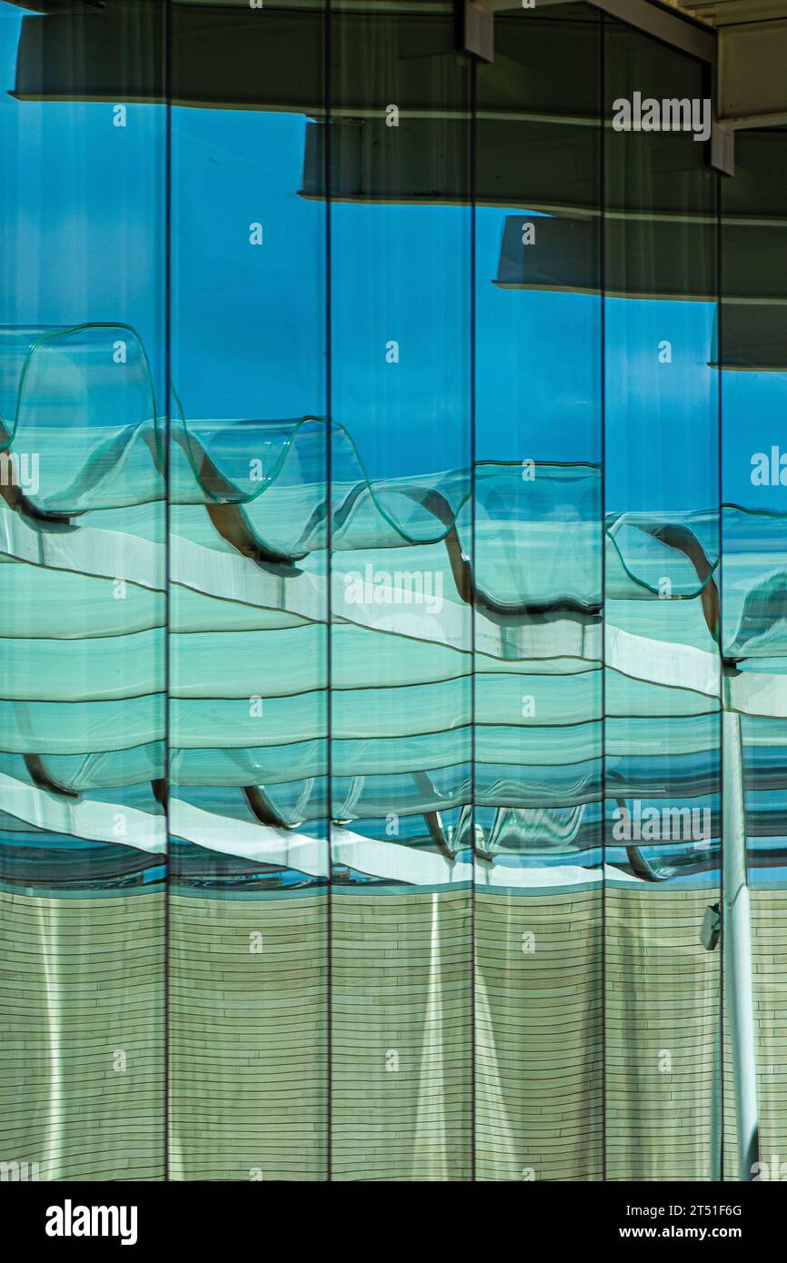 Building reflection in glass windows Stock Photo - Alamy