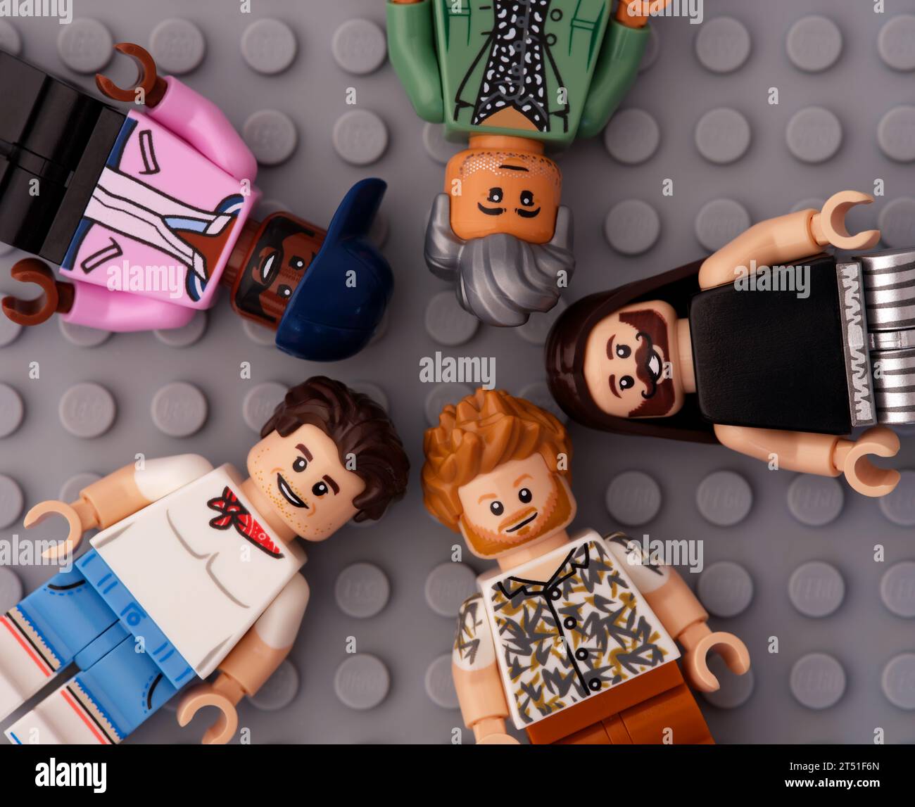 Tambov, Russian Federation - October 01, 2023 Lego Queer Eye character ...