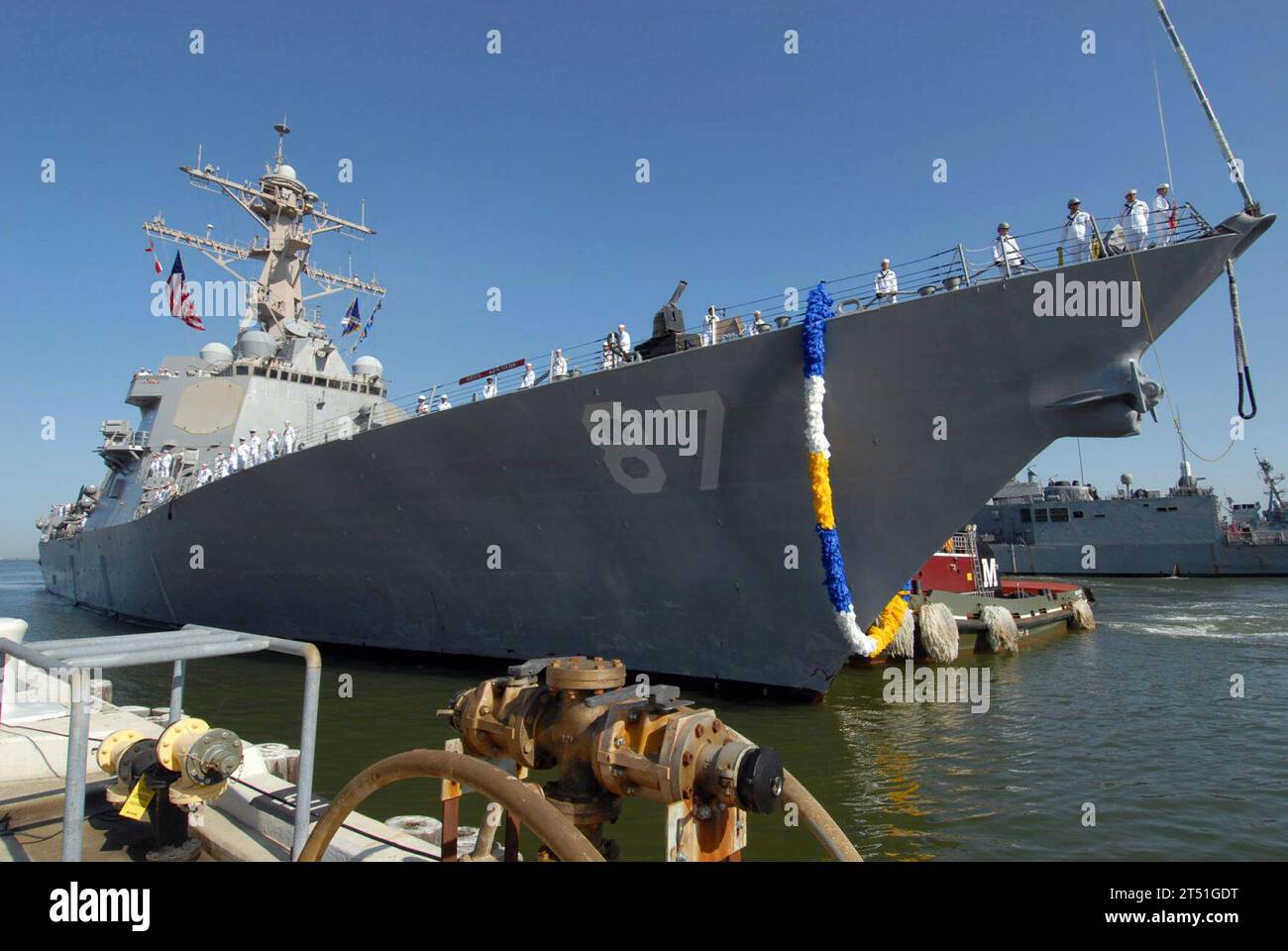 0705237653W-079 NORFOLK (May 23, 2007) - Sailors assigned to guided ...