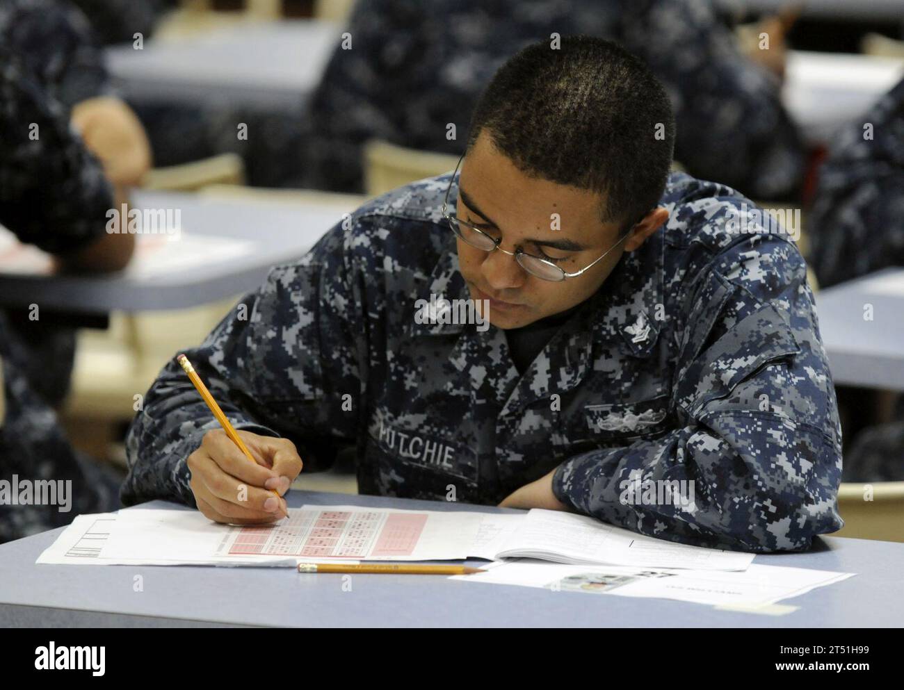 7th Fleet, first class exam, USS Blue Ridge Stock Photo - Alamy
