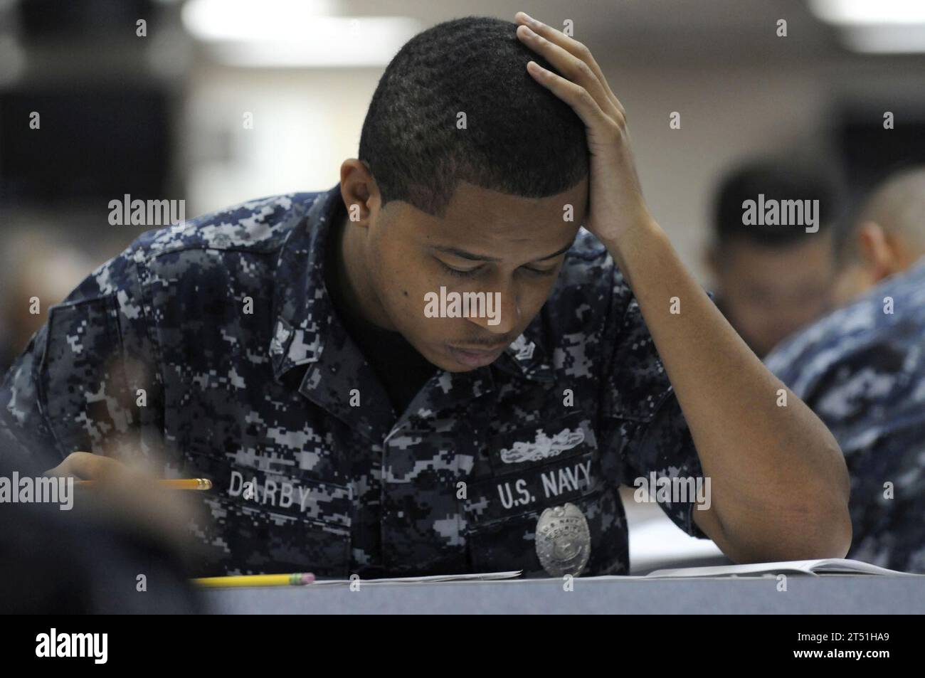 7th Fleet, first class exam, USS Blue Ridge Stock Photo - Alamy