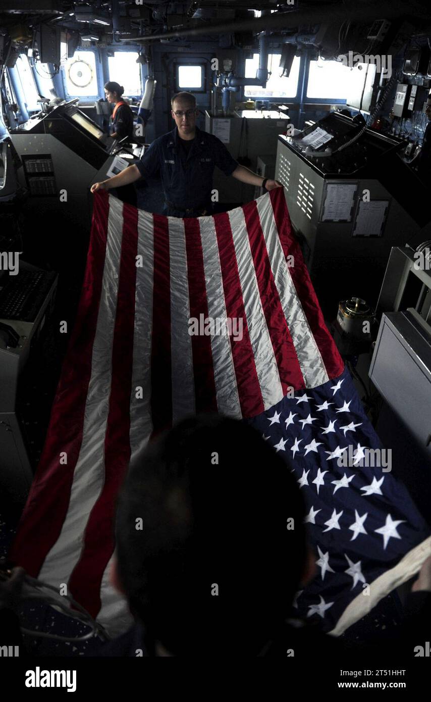 9/11 commemoration, CRUISER, Sailor, U.S. Navy, USS Mobile Bay (CG 53 ...