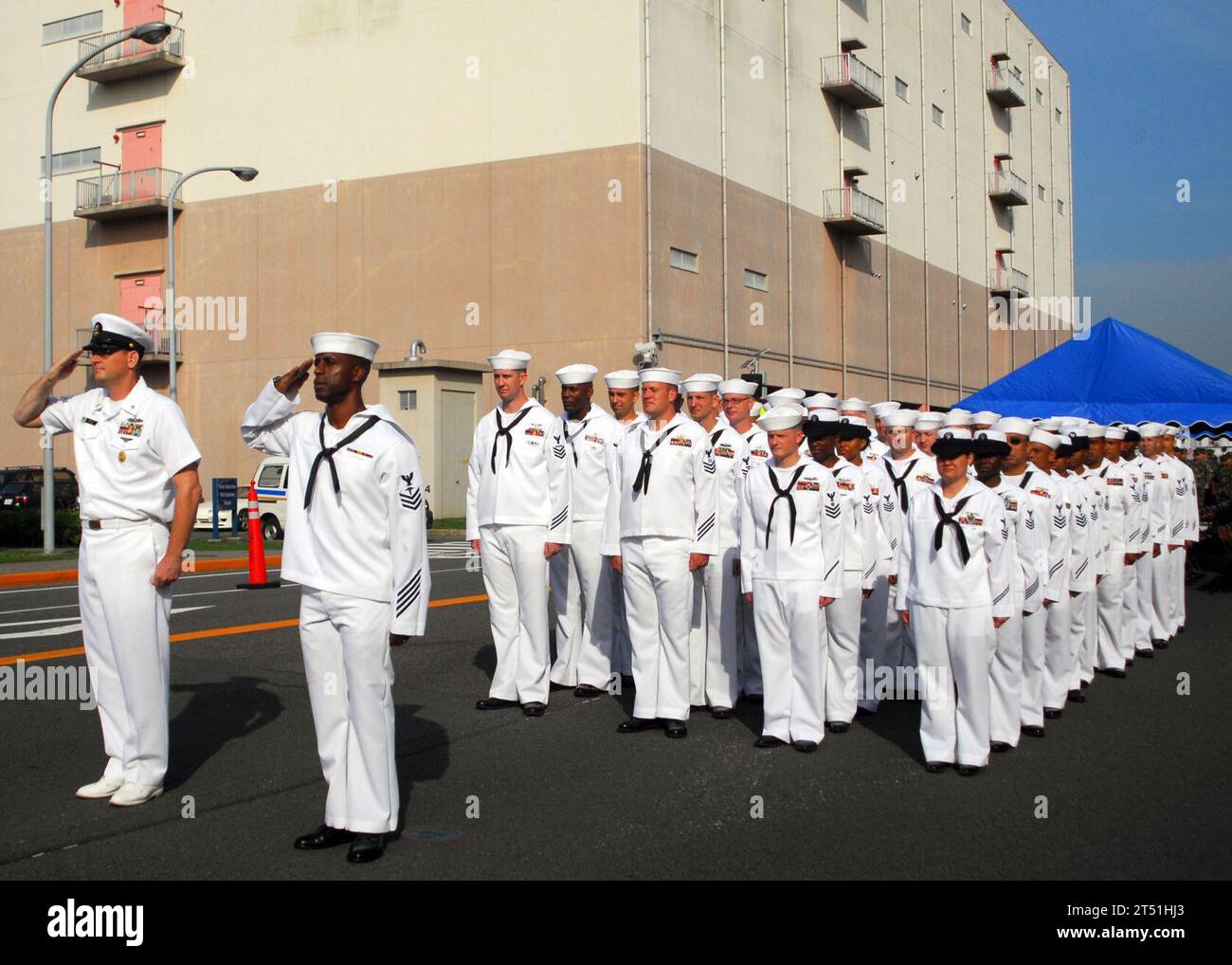 9/11, ceremony, formation, memorial, salute, Whites, Yokosuka Stock ...