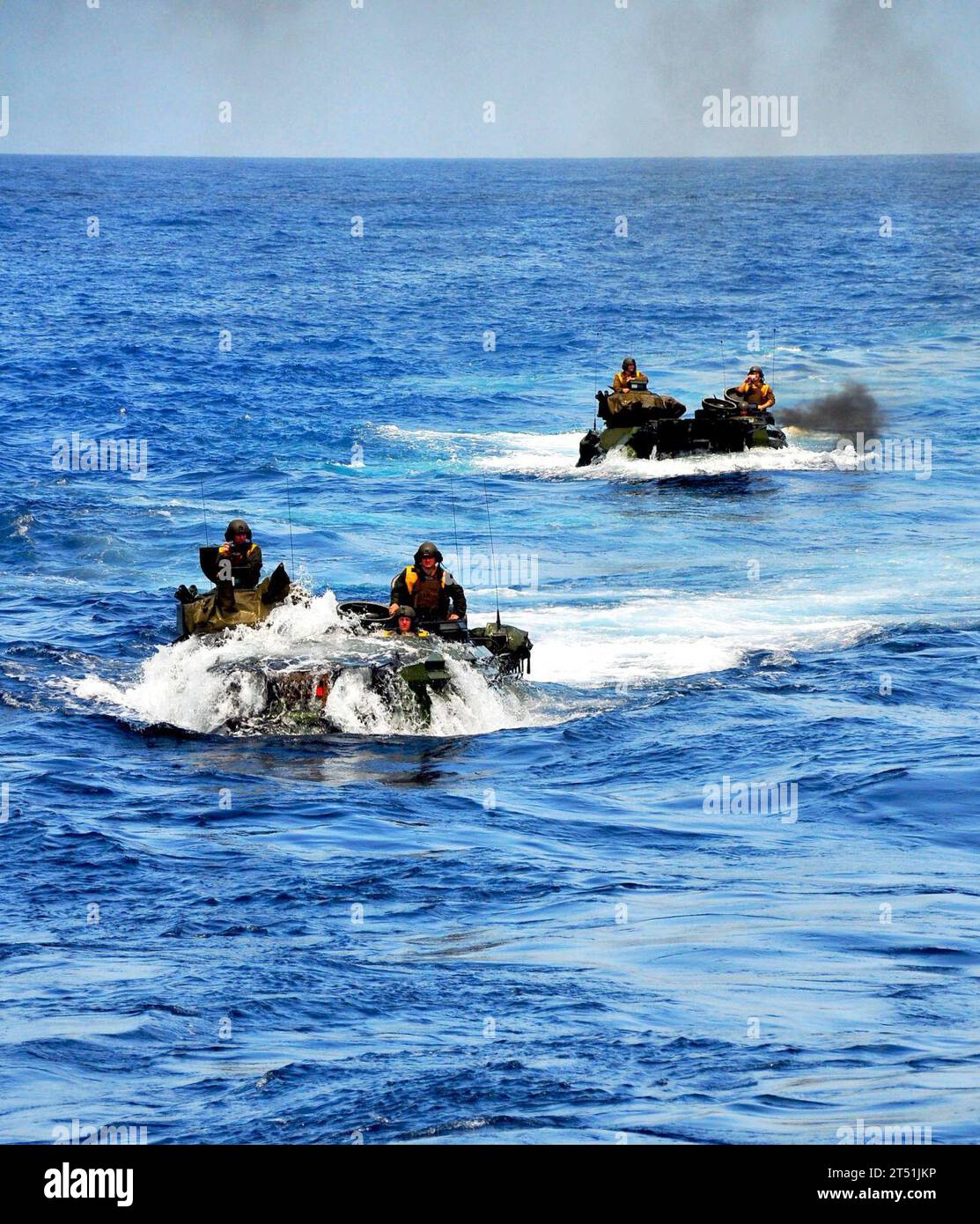 110502ZS026-080 GULF OF ADEN (May 2, 2011) Amphibious assault vehicles ...