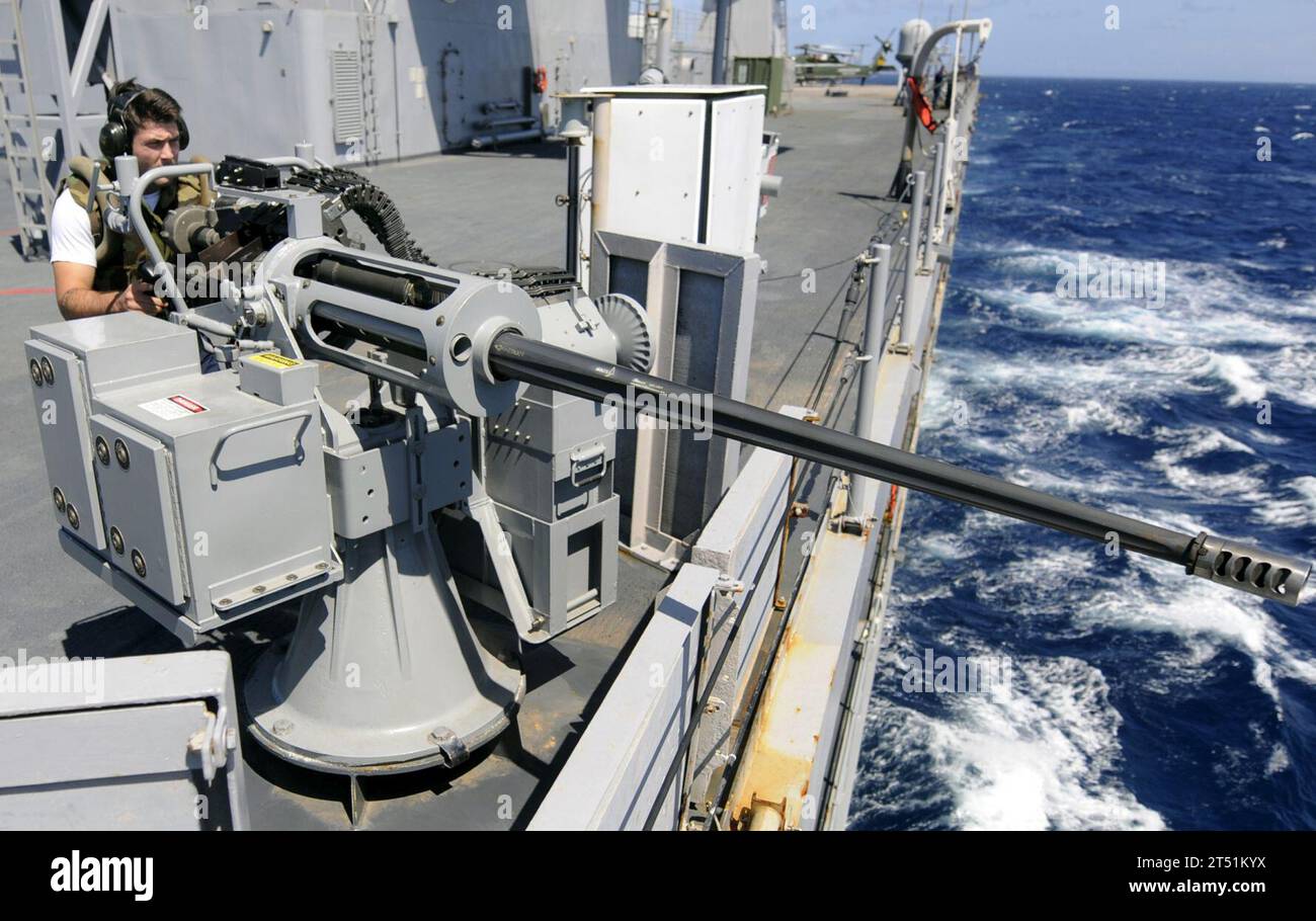 25-mm machine gun, CSTT, GM, people, training, USS Blue Ridge (LCC 19 ...