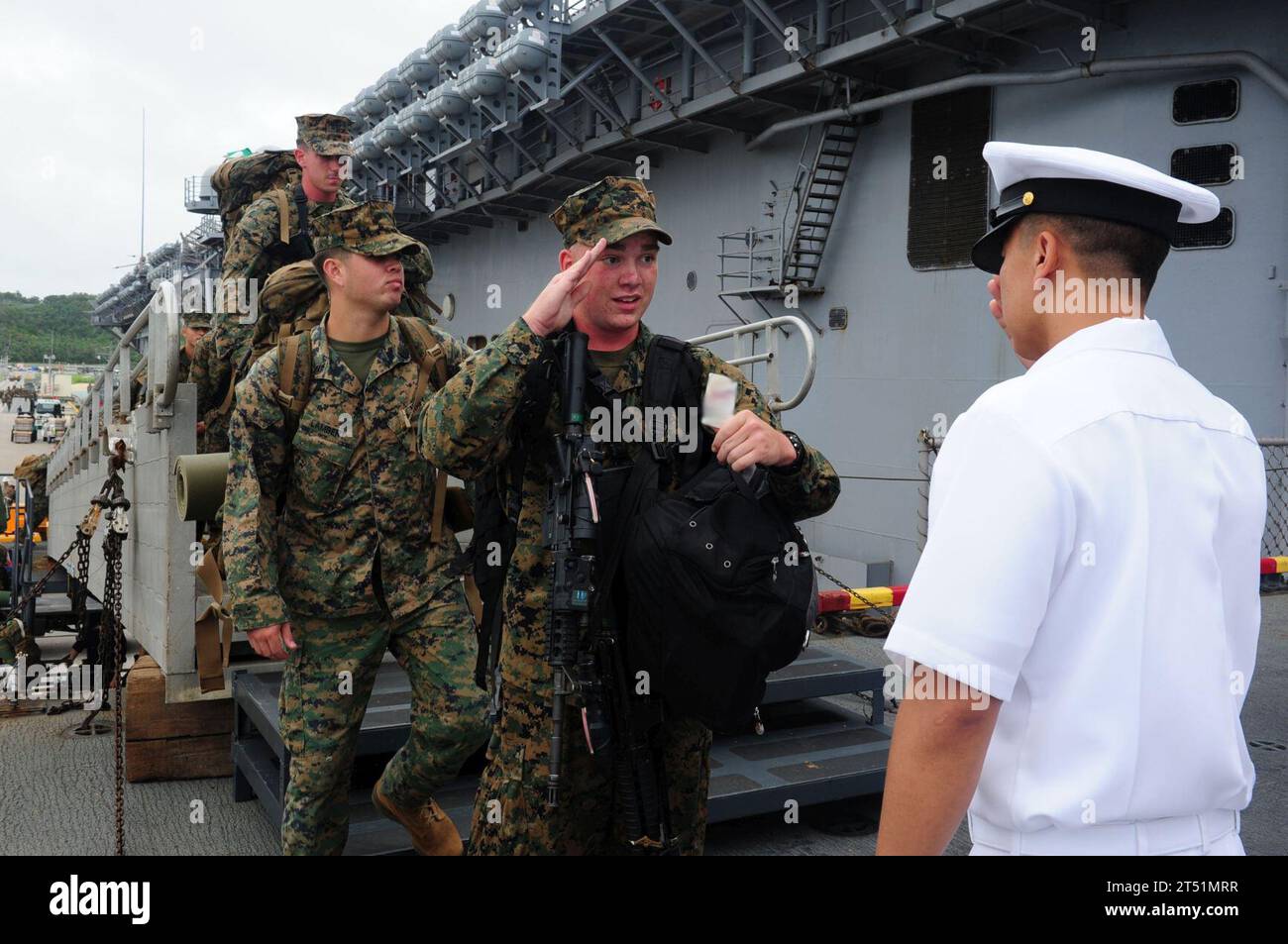 110926WA347-002 OKINAWA, Japan (Sept. 26, 2011) Marines assigned to the ...