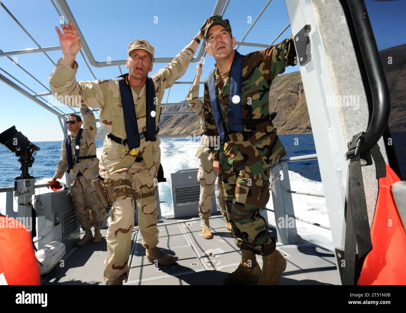 110719NX238-020 SAN CLEMENTE ISLAND, Calif. (July 19, 2011) Rear Adm ...