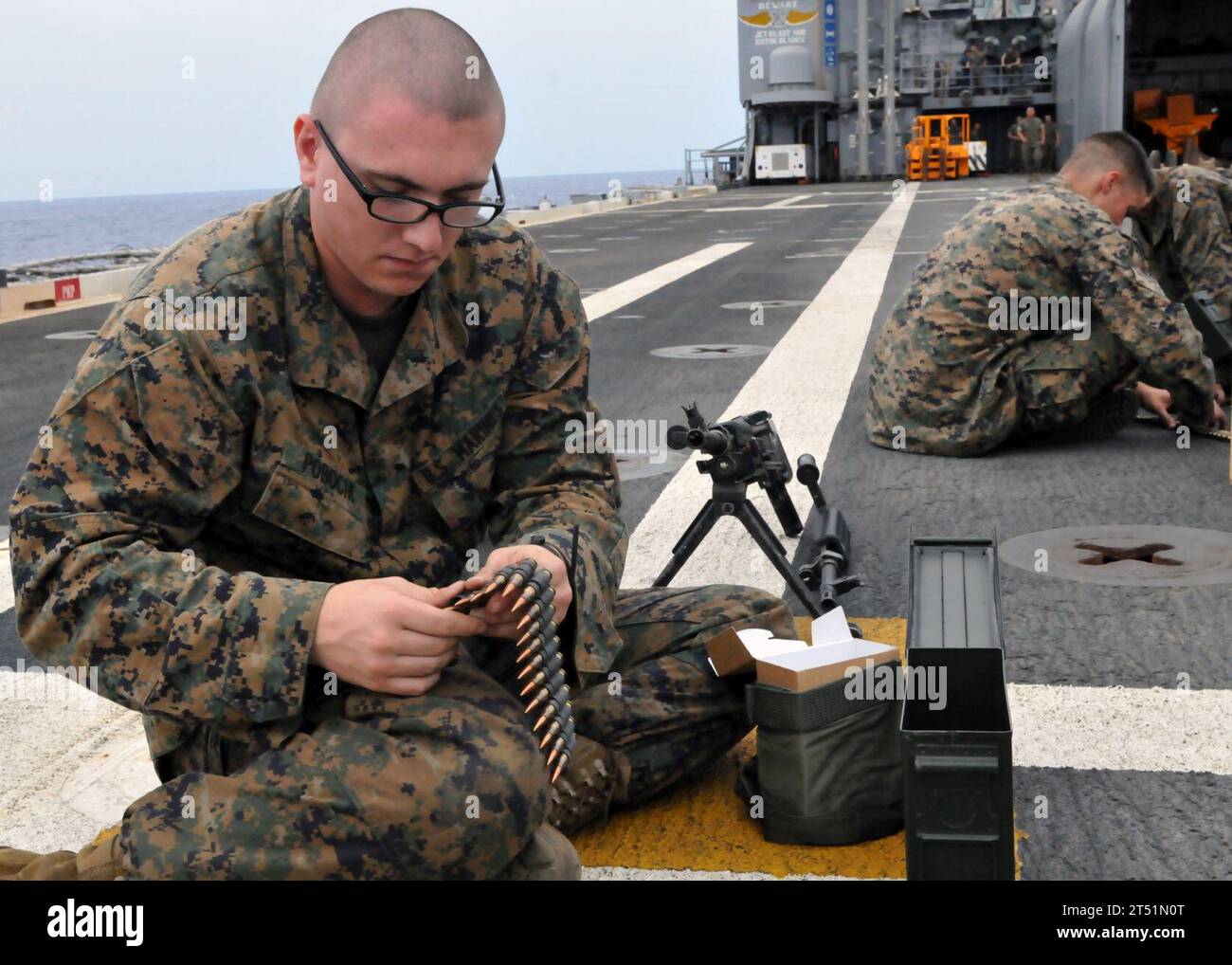 31st MEU, m-240 machine gun, Marines, Qualifications, U.S. Navy, USS ...