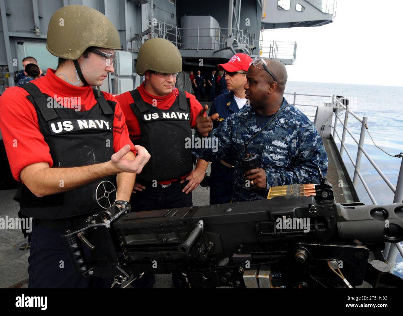50-cal., 50-caliber, live-fire exercise, Machine gun, navy, U.S. Navy ...