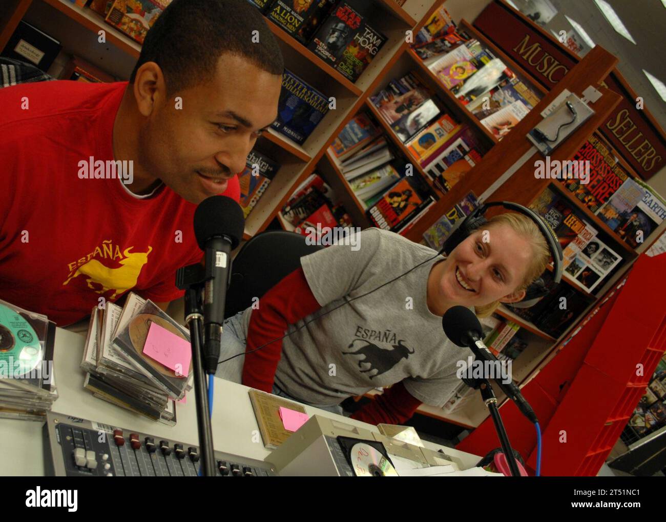 50th anniversary, AFN, American Forces Network Rota, female Marine ...