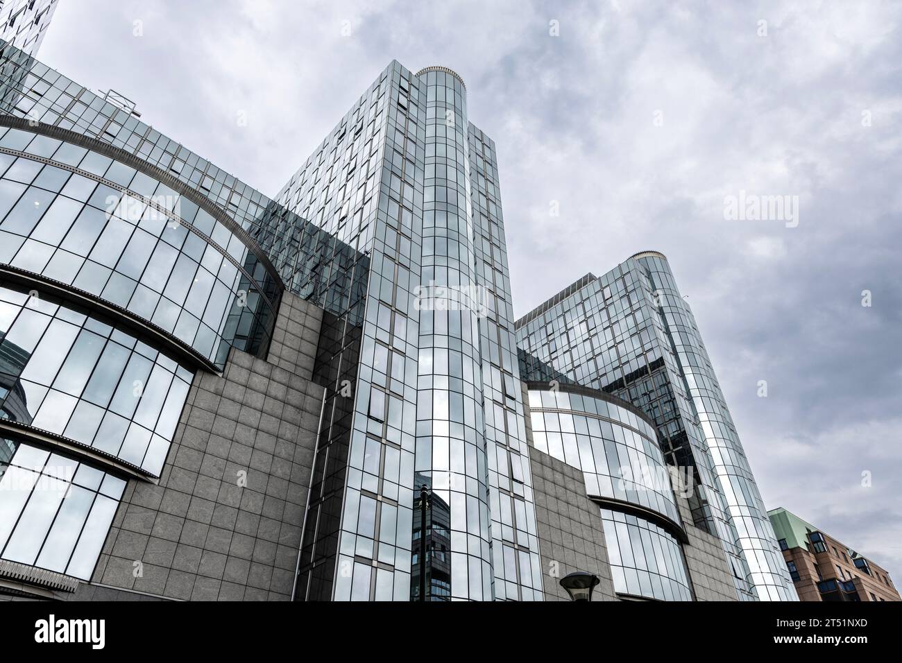 Altiero Spinelli Building at the Espace Léopold Europen Parliament, European Quarter, Brussels ...