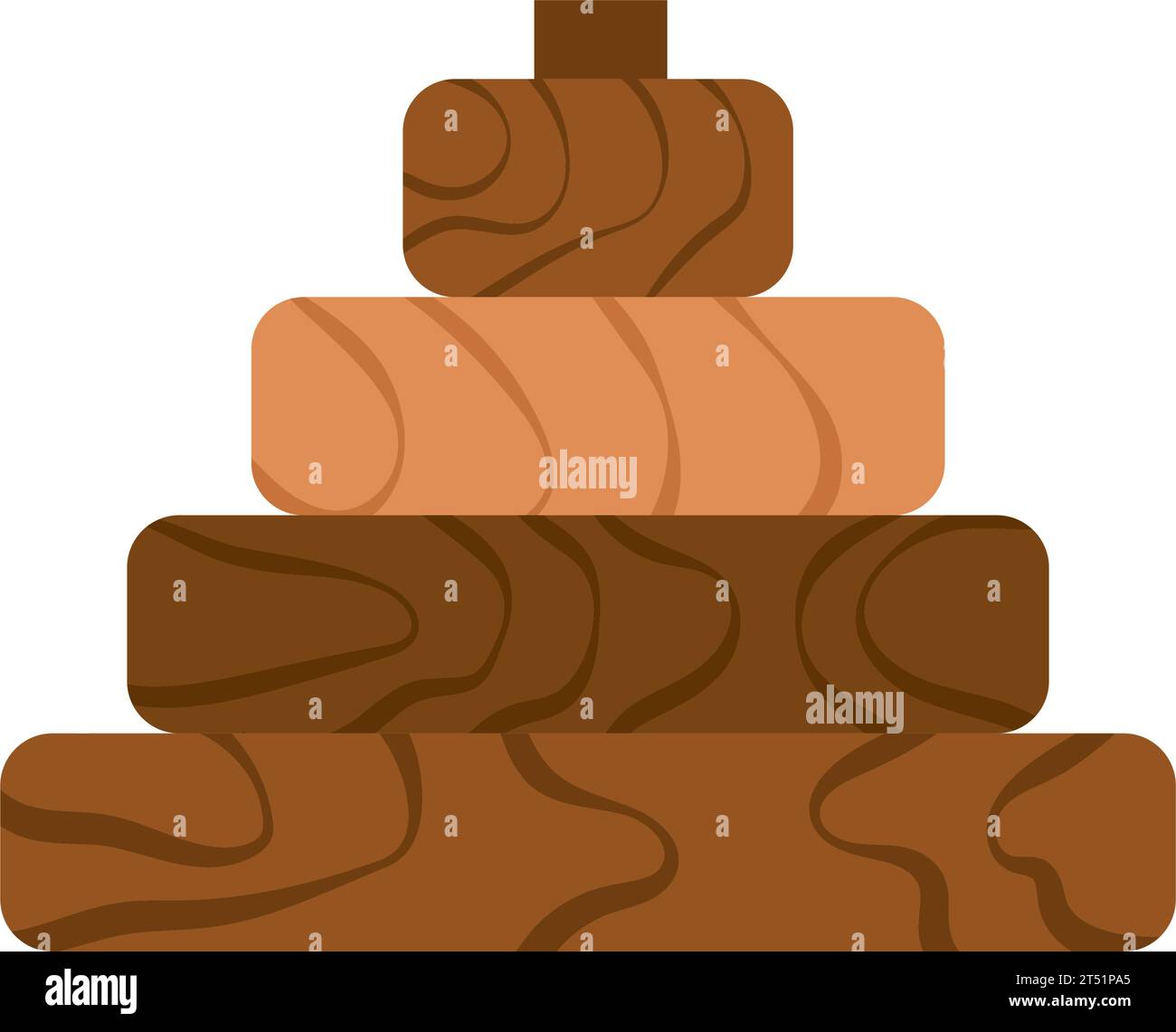 wooden toy stackable tower Stock Vector Image & Art - Alamy