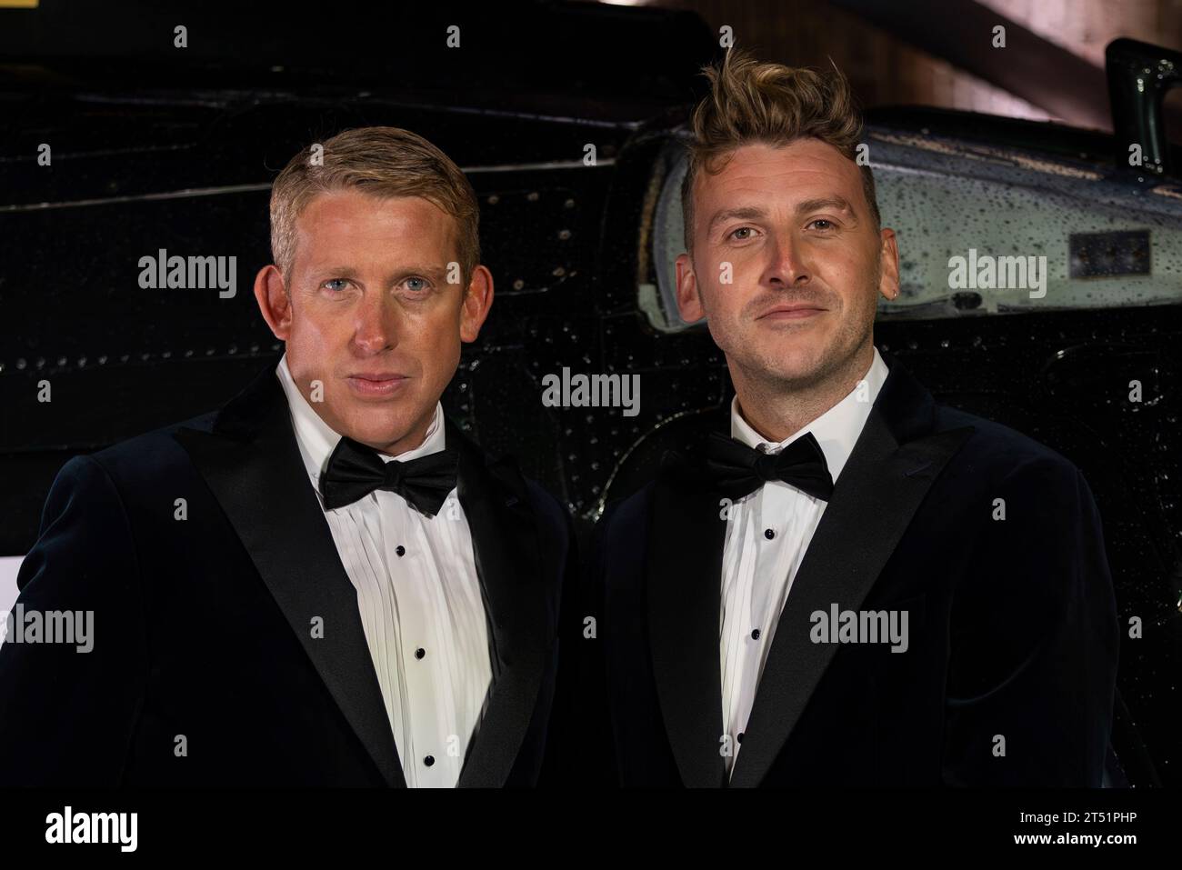 Joey Bone and James Bone pose for photographers upon arrival at the ...