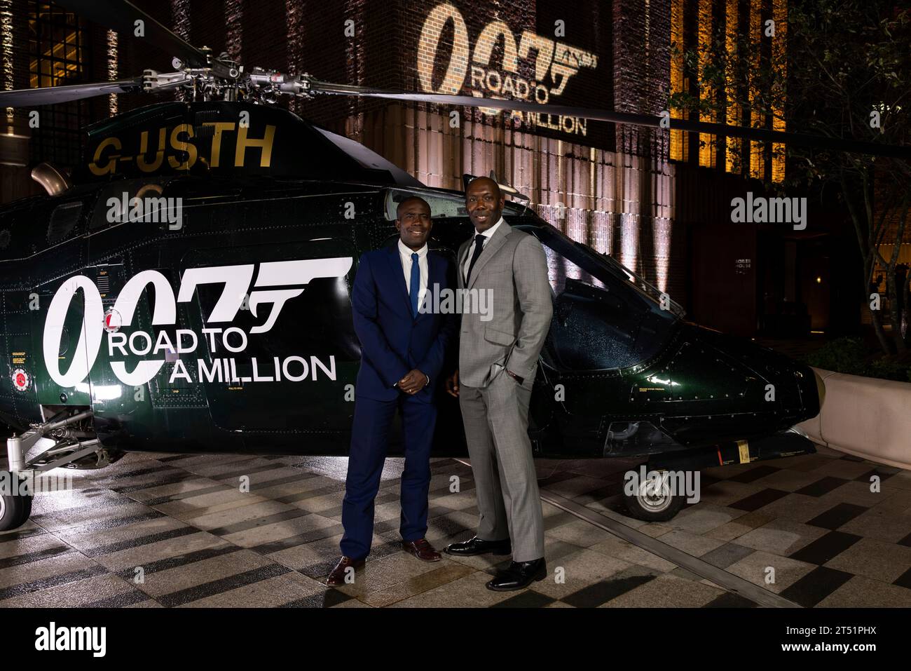 Daniel Fenner and Colin Barnes pose for photographers upon arrival at ...