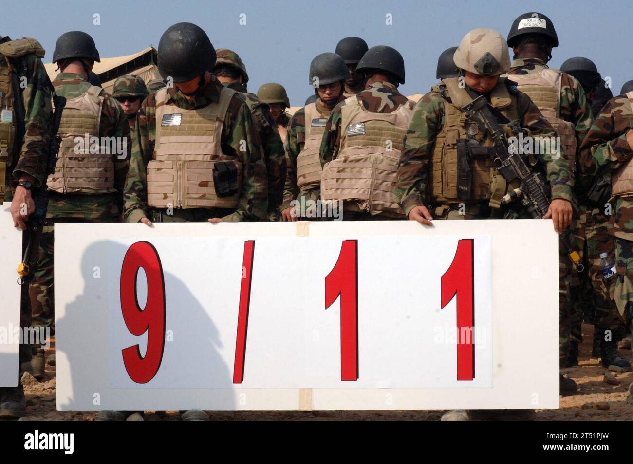 0709112762L-002 FORT PICKETT, Va. (Sept. 11, 2007) - In remembrance of ...