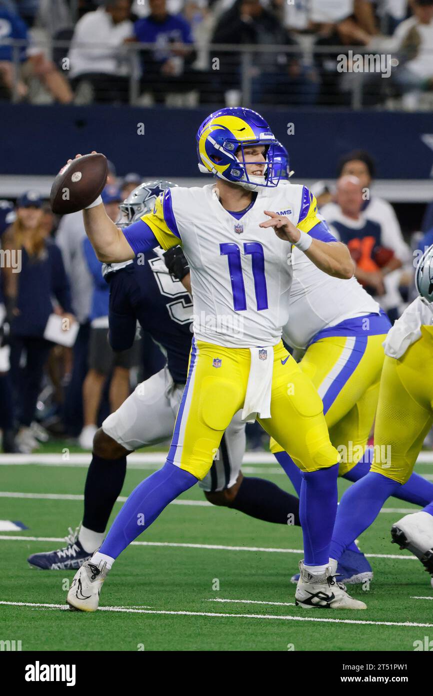 Los Angeles Rams quarterback Brett Rypien (11) prepares to throw a pass ...