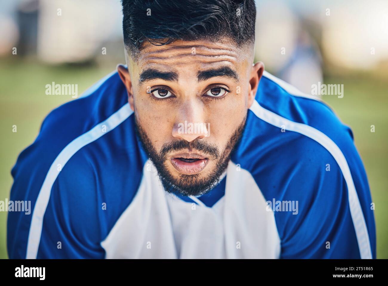 Exhausted Soccer Player