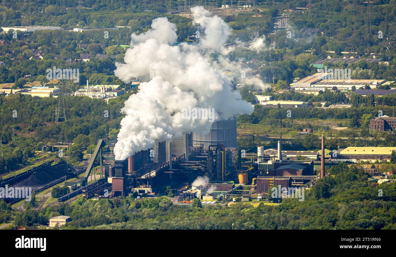Prosper colliery coking plant with smoke cloud hi-res stock photography ...
