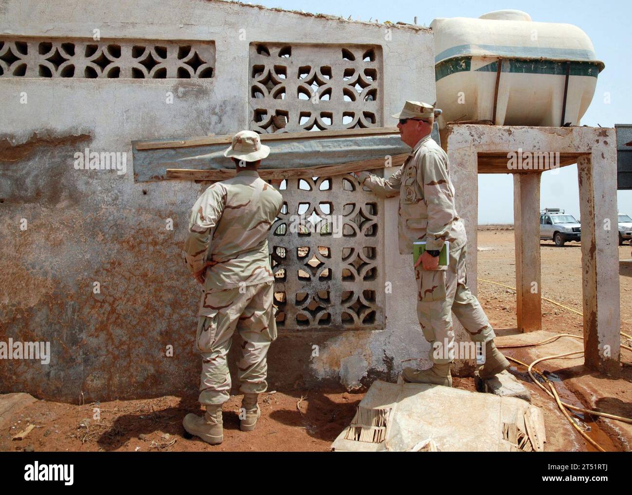 3560, Africa, COMREL, Djibouti, NMCB 4, SEABEES Stock Photo - Alamy