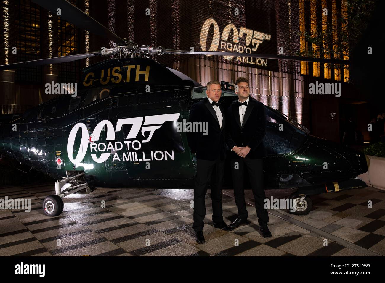 Joey Bone and James Bone pose for photographers upon arrival at the premiere for the TV series ...