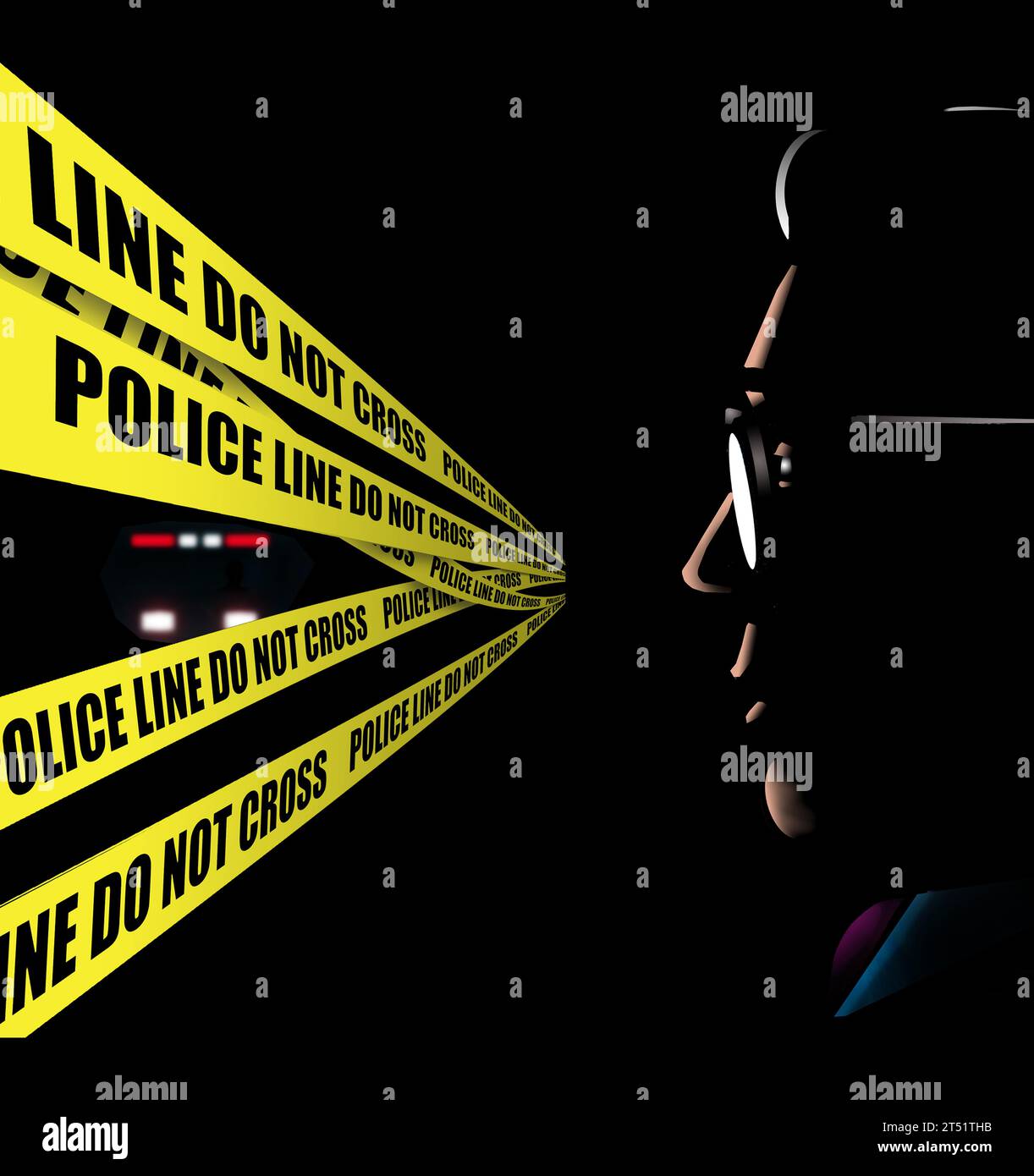 Crime scene ribbon hi-res stock photography and images - Alamy