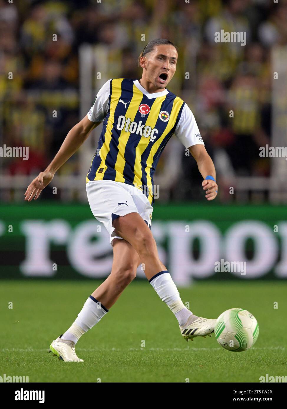 ISTANBUL - Miguel Crespo of Fenerbahce SK during the UEFA Conference League Group H match ...