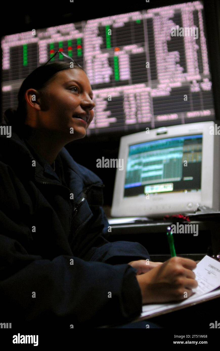 AC, computer, female, instruments, timed exposure Stock Photo - Alamy