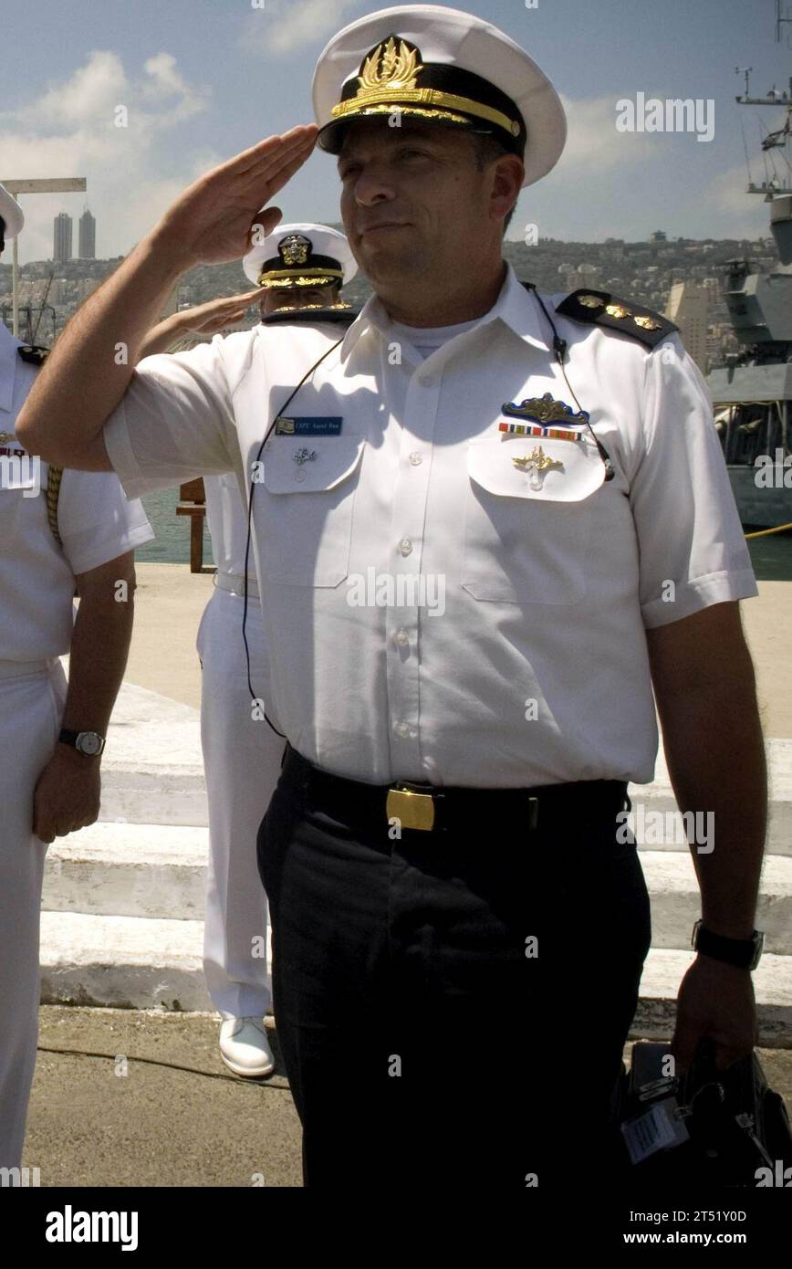 0806218273J-115 HAIFA NAVAL BASE, Israel (June 21, 2008) Capt. Bill ...