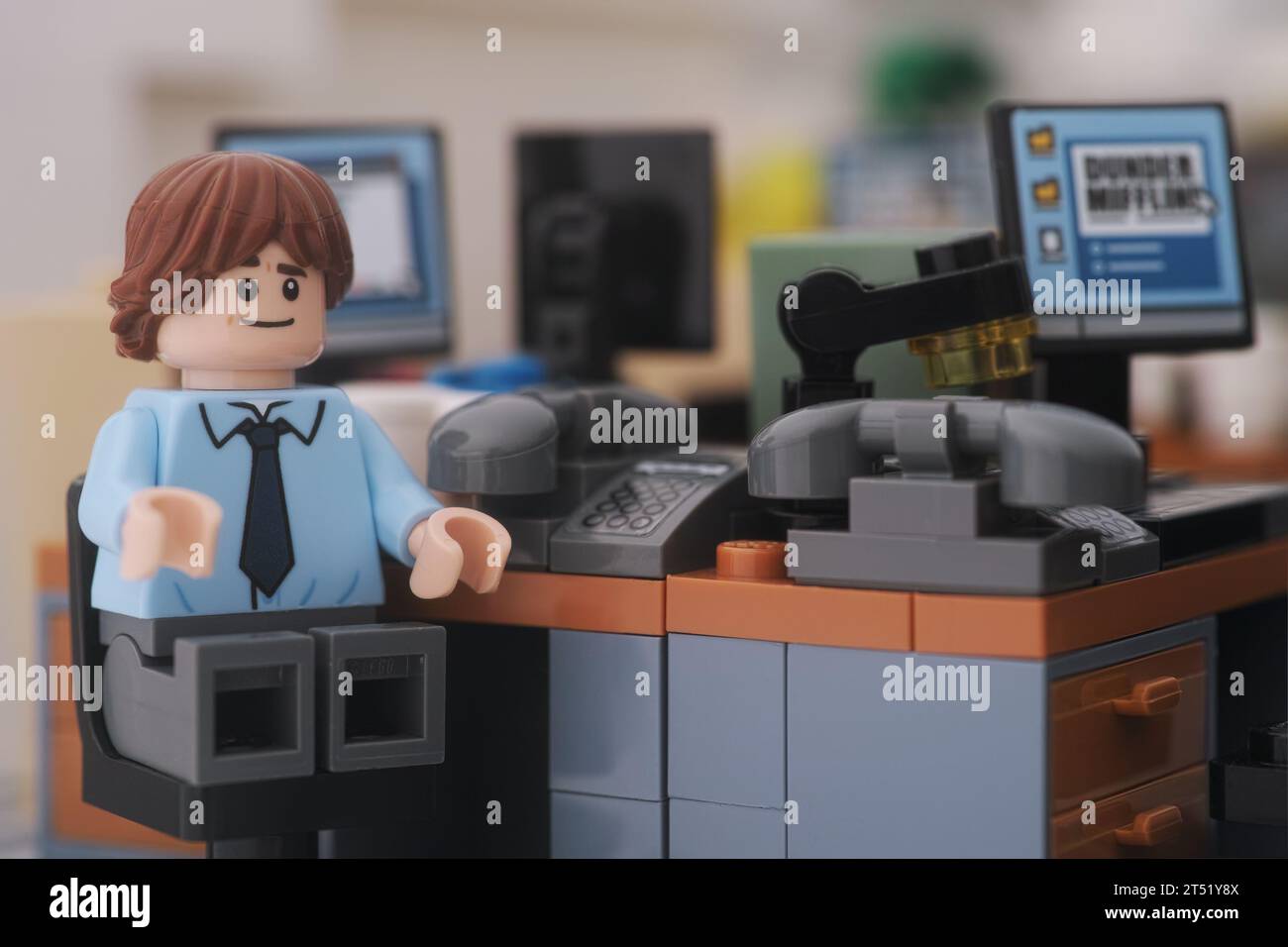 Desk chair in mini hi-res stock photography and images - Alamy