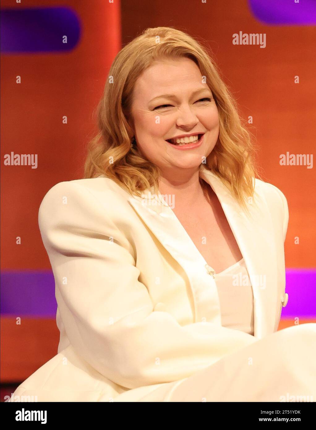EDITORIAL USE ONLY Sarah Snook during the filming for the Graham Norton ...