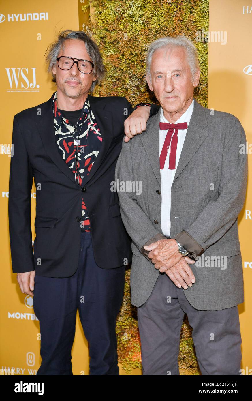 Eddie Ruscha, left, and artist Ed Ruscha attend the WSJ. Magazine ...