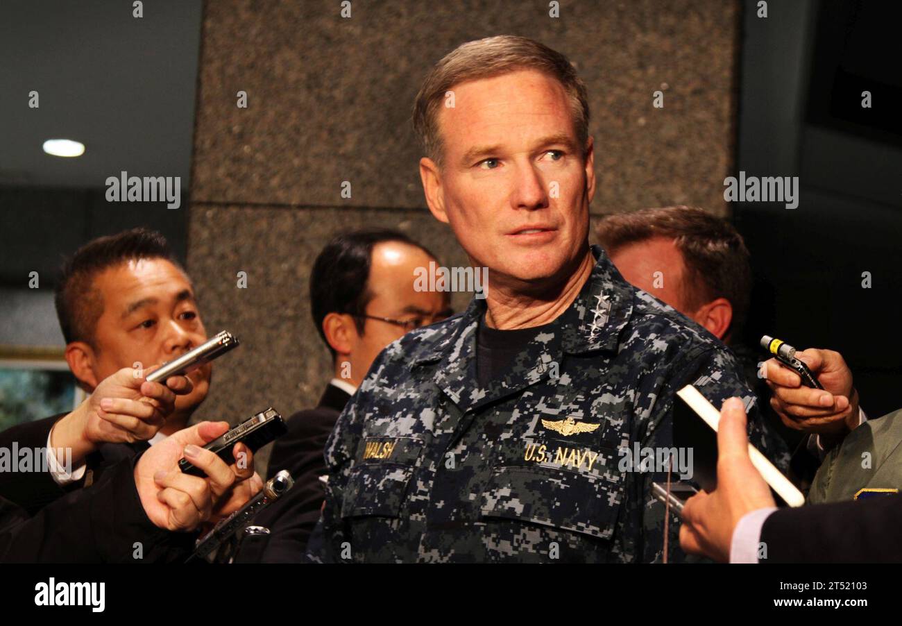 1103260000X-001 ICHIGAYA, Japan (March 26, 2011) Adm. Patrick M. Walsh, commander of Joint ...