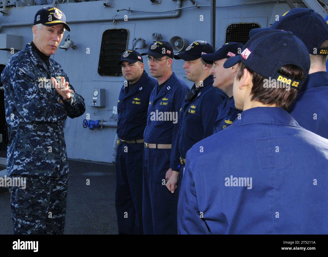 110331XO436-032 AUGUSTA BAY, Italy (March 31, 2011) Adm. Samuel J. Locklear, III, commander of ...
