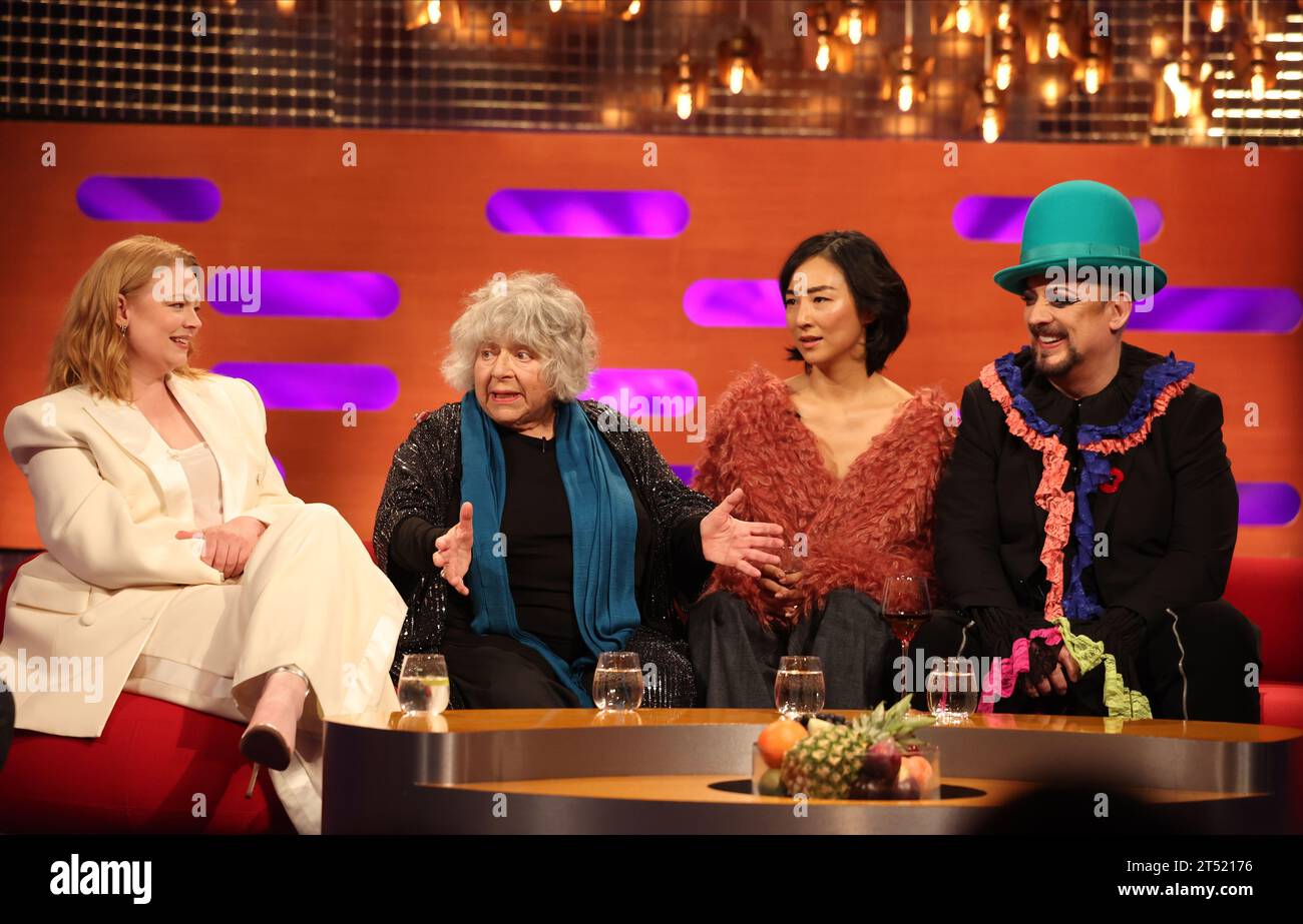 EDITORIAL USE ONLY (left to right) Sarah Snook, Miriam Margolyes, Greta ...