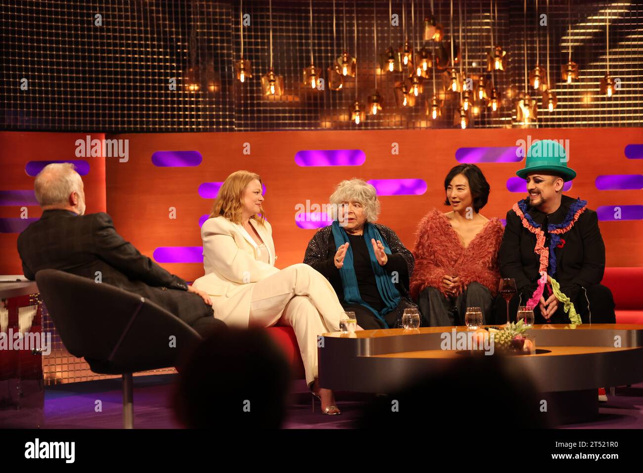 EDITORIAL USE ONLY (left to right) Sarah Snook, Miriam Margolyes, Greta ...