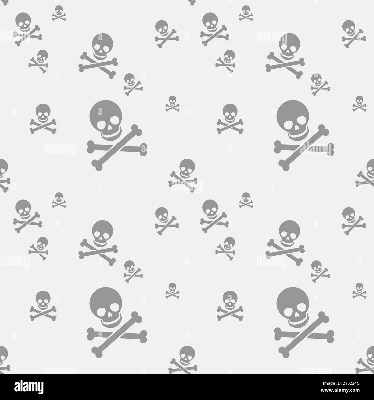 Skull with two crossed bones on a white background Stock Vector Image ...