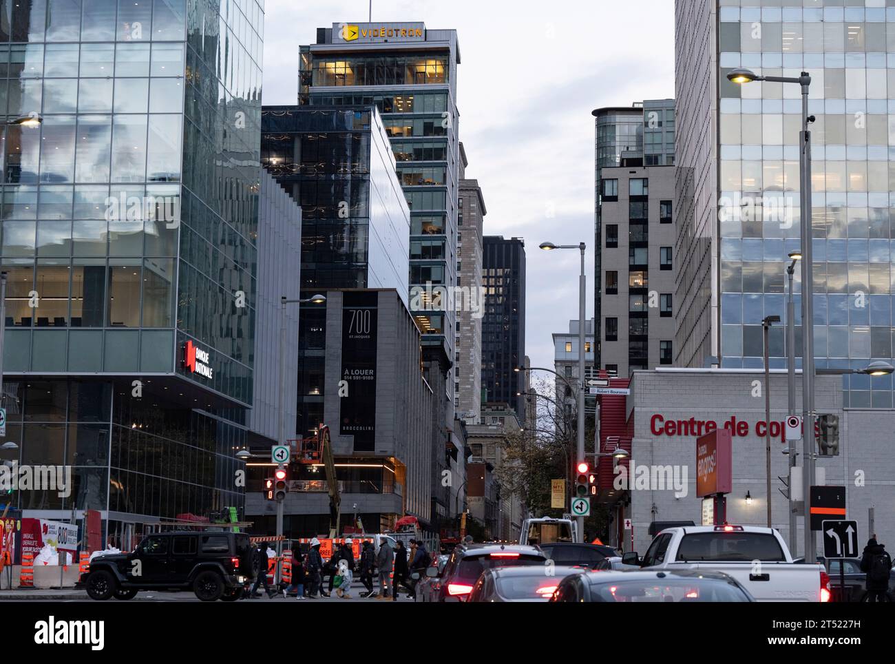 Montreal, Canada. 02nd Nov, 2023. The Videotron building is seen in ...