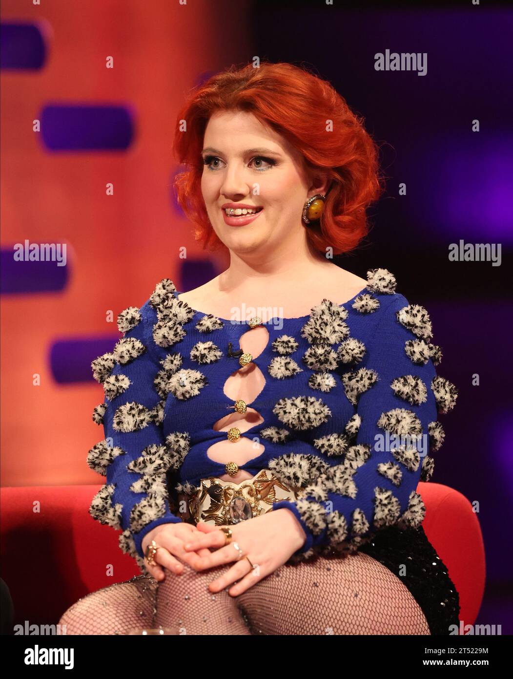 EDITORIAL USE ONLY Ciara Mary-Alice Thompson, known as CMAT, performing ...