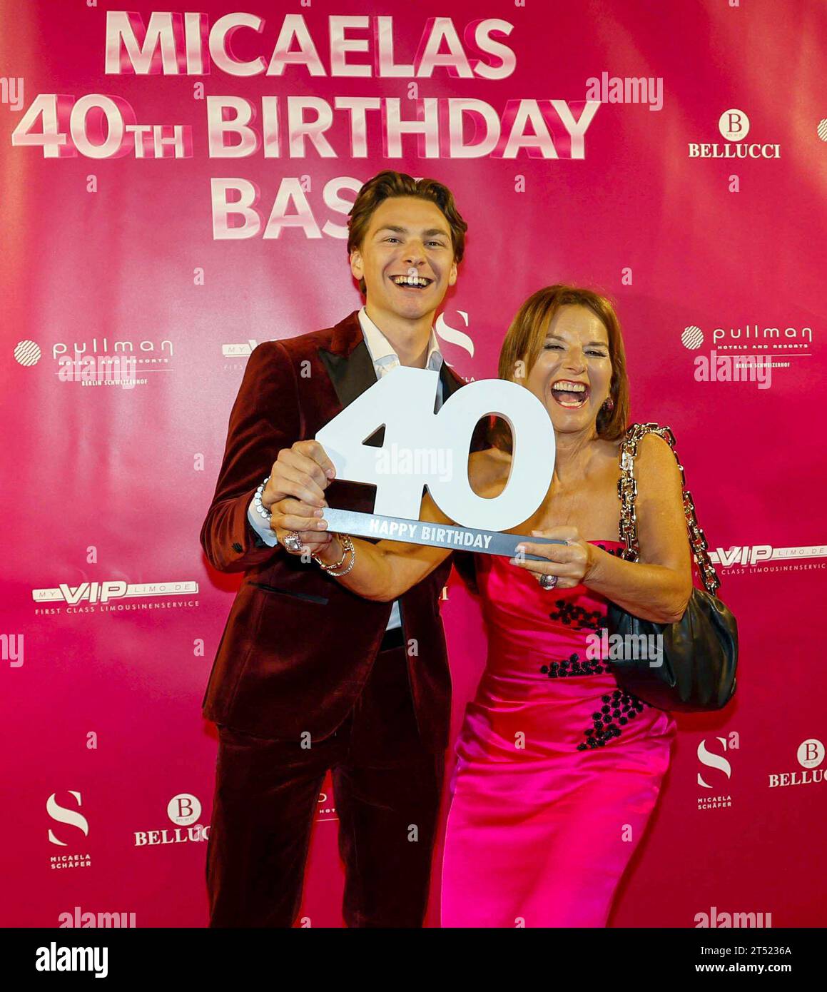 Max Suhr, Claudia Obert bei Micas 40th Birthday Bash Party im Bellucci ...