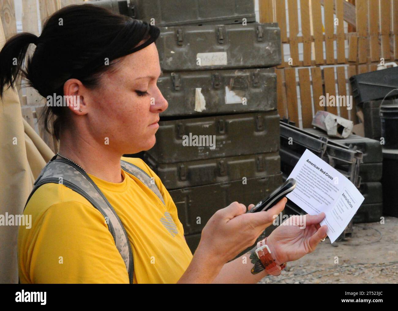 Afghanistan, American Red Cross, calling card, Camp Mike Spann, NATO ...