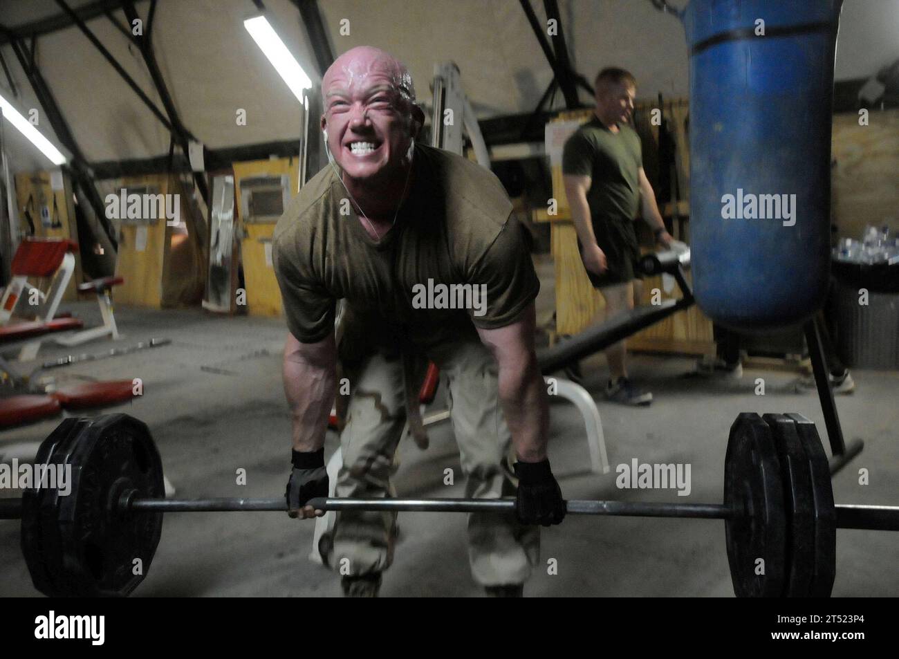 Afghanistan, Camp Leatherneck, deadlift, gym, Helmand Province, Naval ...